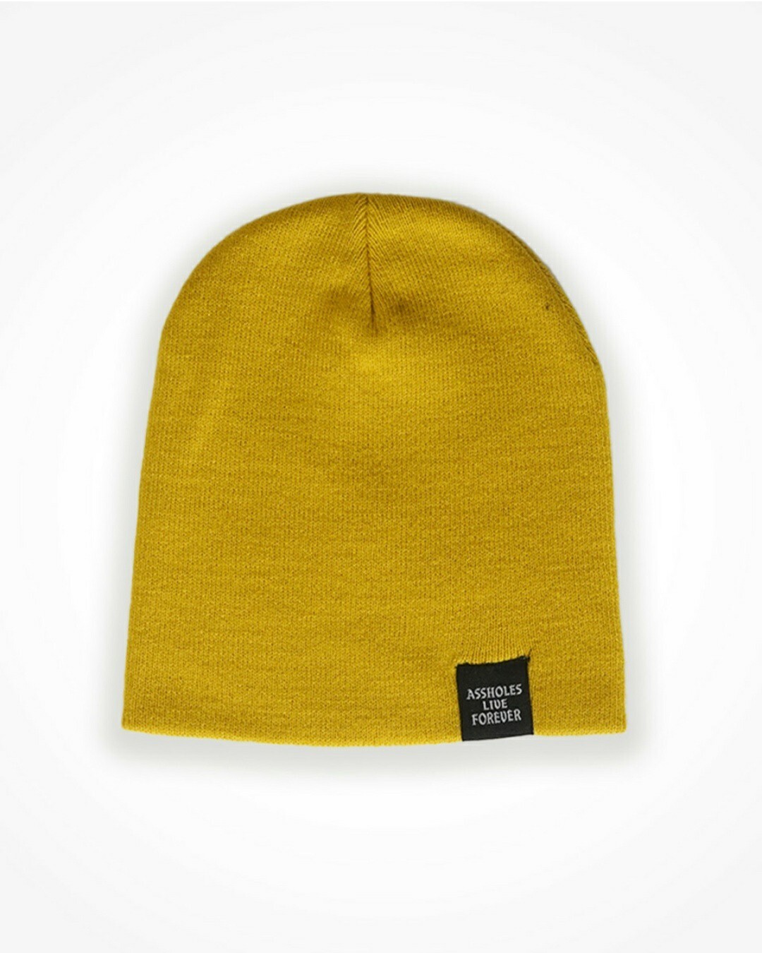 ALF ASSHOLES*s LIVE FOREVER Yellow Skull Cap Beanie One Size Linda ...