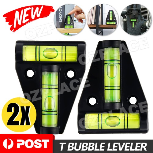 2x Spirit Level Bubble Leveler T-type Caravan RV Camper Trailer Boat ...