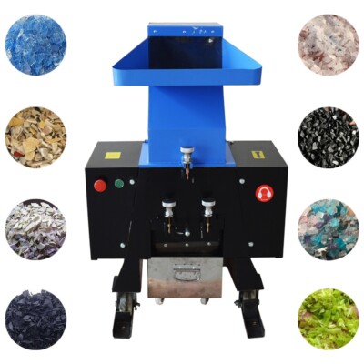 220V 3PH 4KW Type 250 Blue Plastic Crusher 8mm Screen Aperture Plastic ...