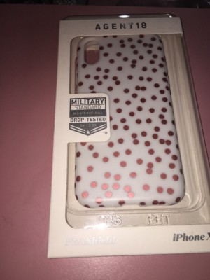 Agent 18 iPhone X FlexShield Case White / Rose Confetti-SHIPS N 24 ...