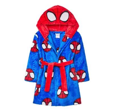 Spiderman Robe Pajamas Cover Boy Girl Toddler 2T 3T 4T 5T Spidey ...
