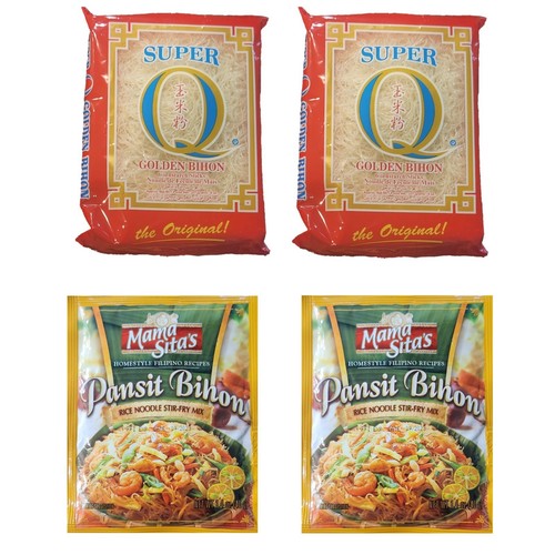 Pansit Bihon Bundle 16oz Super Q noodles 2 Mama Sita's Bihon Sitr Fry ...