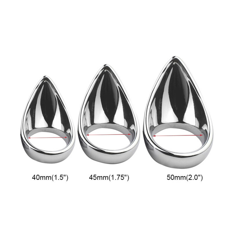 Male Chastity Ring Device Stainless Steel Metal Heavy Weight Stretcher ...