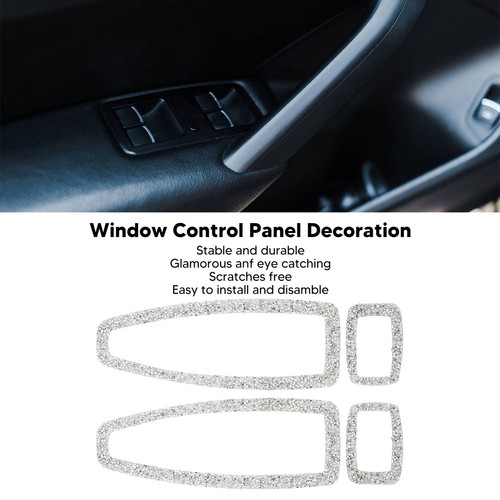 Car Window Switch Cover Crystal Decoration Bling Car Window Rise Lift ...