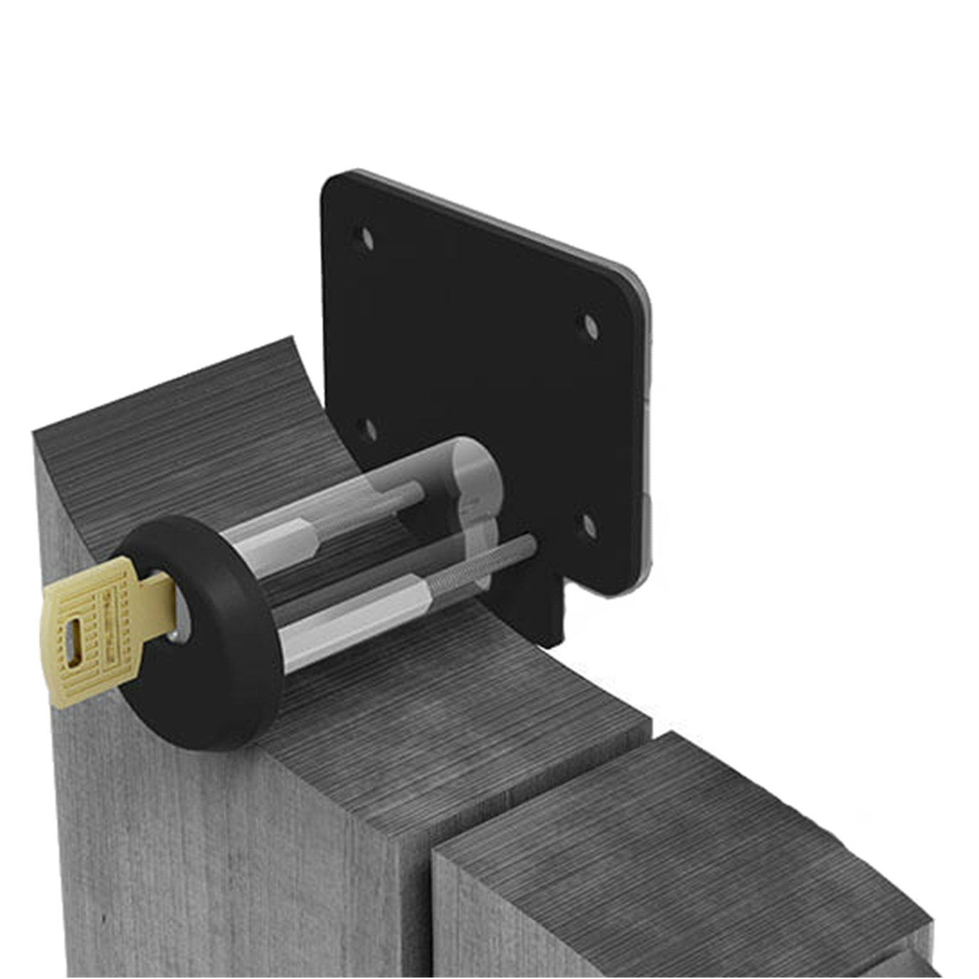 Gatemate Euro Security Garden Shed Gate Rim Lock Both Sides Double Key ...