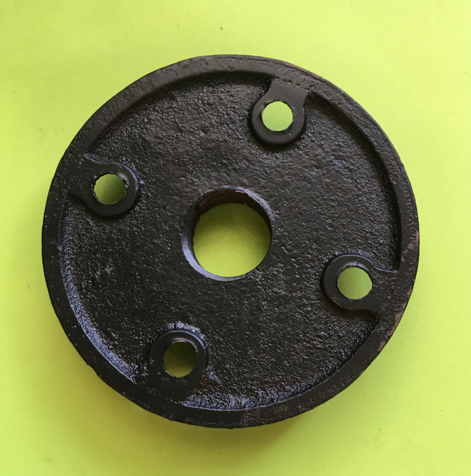 *USED* CAST IRON THREADED FLANGE-3 1/4" BASE, 3/4" SHAFT SIZE *FREE ...