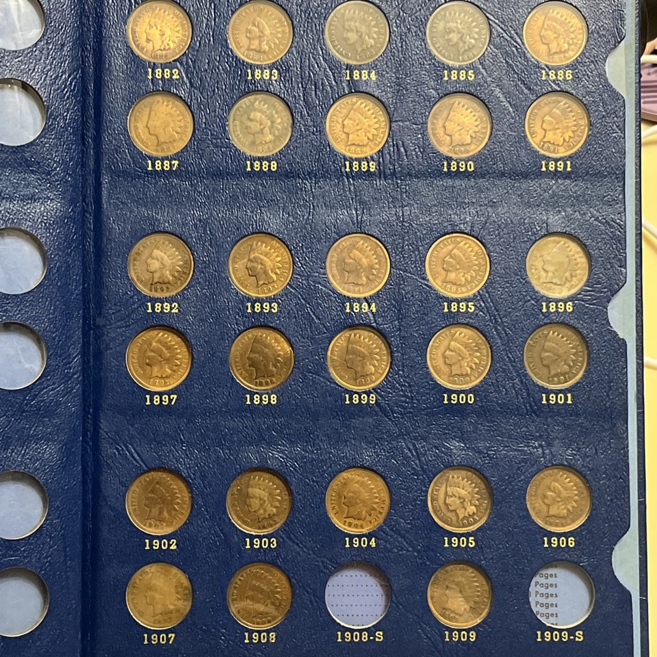 1857-1909 Flying Eagle Indian Cent Collection 31 Coin Set WHITMAN ALBUM ...