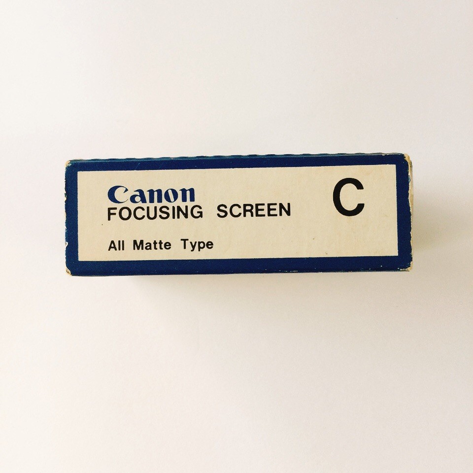 【MINT】Canon Focusing Screen C All Matte Type C For F1 F-1 English ...