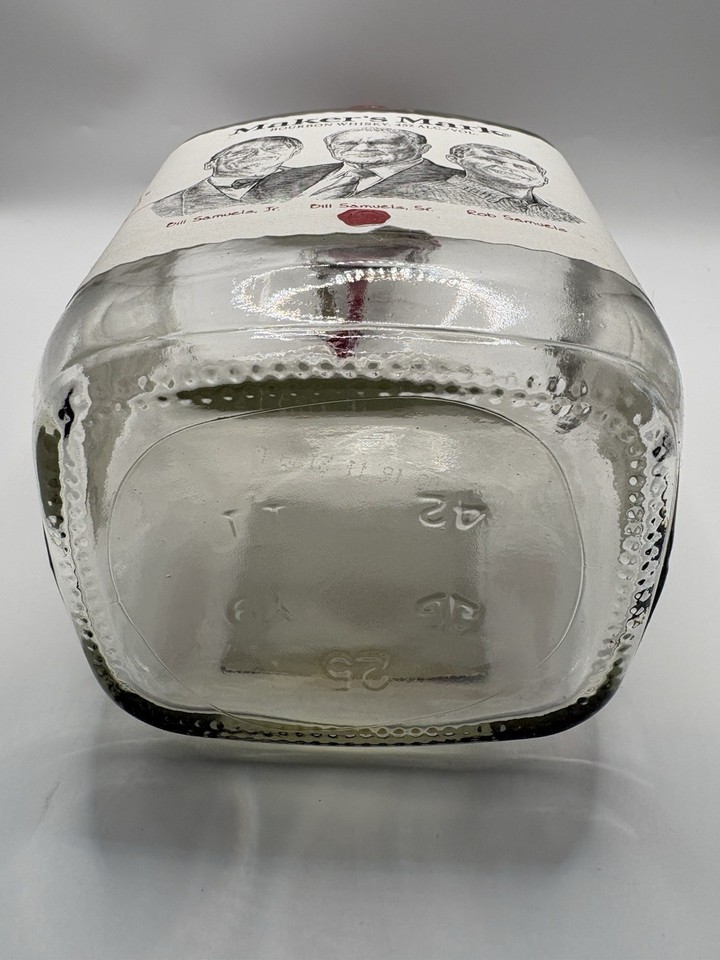 Empty Maker's Mark Bottle 750mL - Signed By Rob Samuels and Bill ...