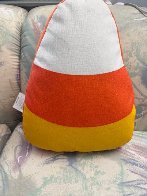HALLOWEEN 16" GLITTER CANDY CORN PILLOW - ORANGE, YELLOW, WHITE - NEW ...