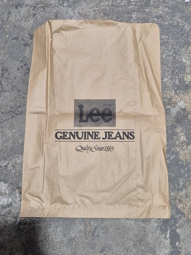 x20 Lot Vintage Lee Jeans Brown Paper Sack Bag Retailer Wholesale Shop ...