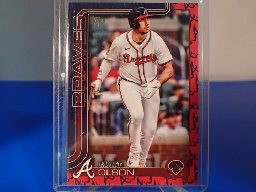 2025 Topps Series 1 #145 Matt Olson Team Color Border SSP Braves | eBay