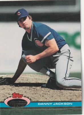 FREE SHIPPING-MINT-1991 Topps Stadium Club Danny Jackson #433 CUBS ...