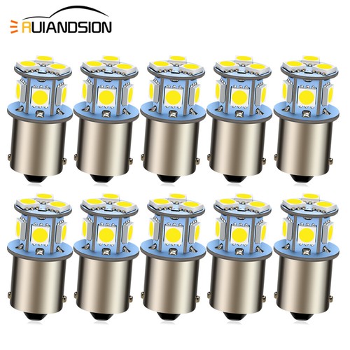 10x 6V 6 Volt 1156 BA15S LED Bulb Motorcycle Turn Signal Light White ...