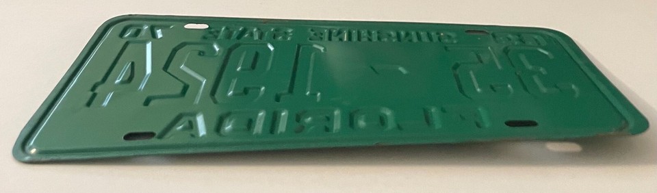 Vintage 1969 1970 Florida License Plate 35-1924 Madison County Lee ...