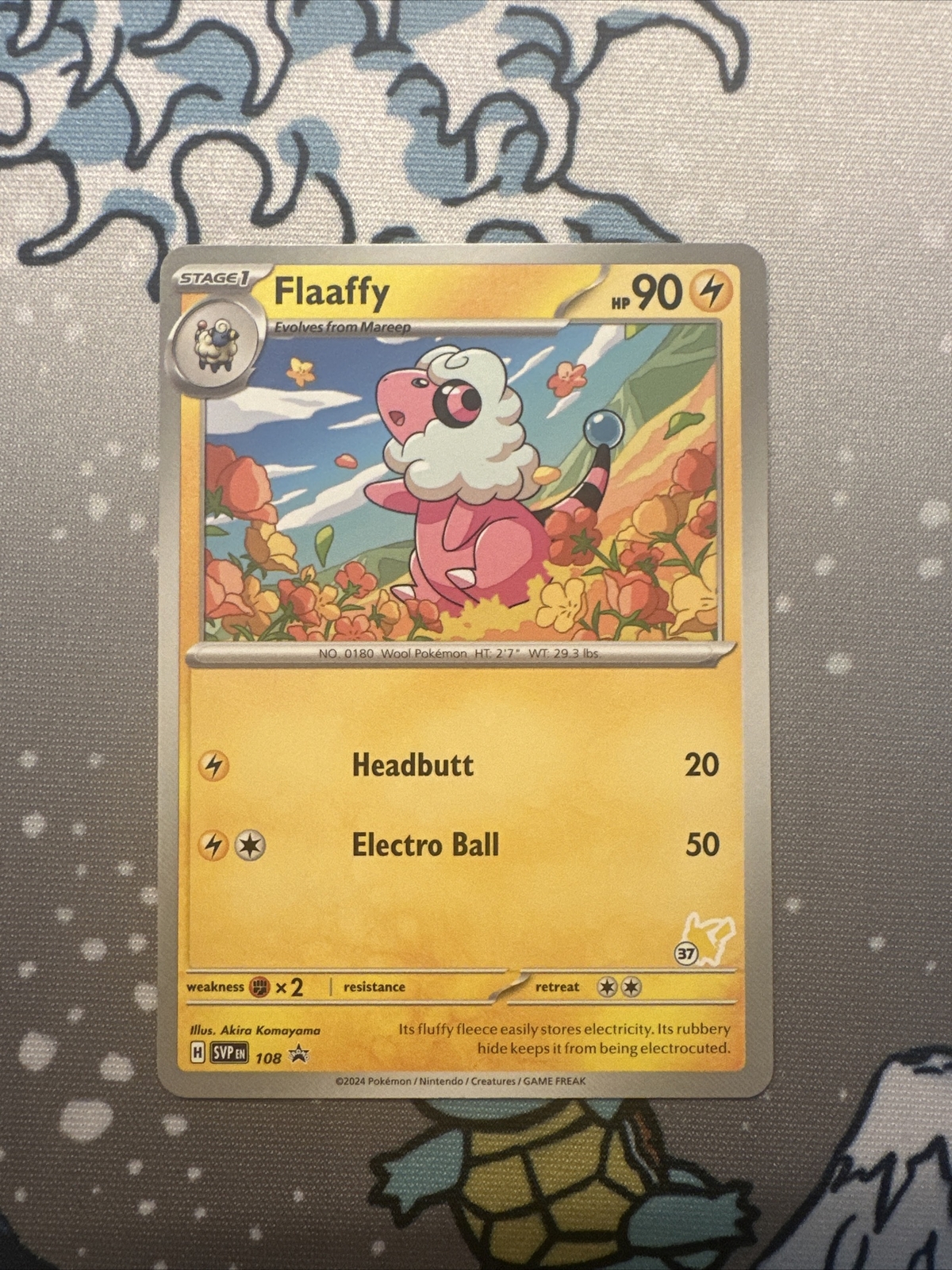 Flaaffy SVP 108 Black Star Promo Pikachu Stamp Battle Academy 2024 ...