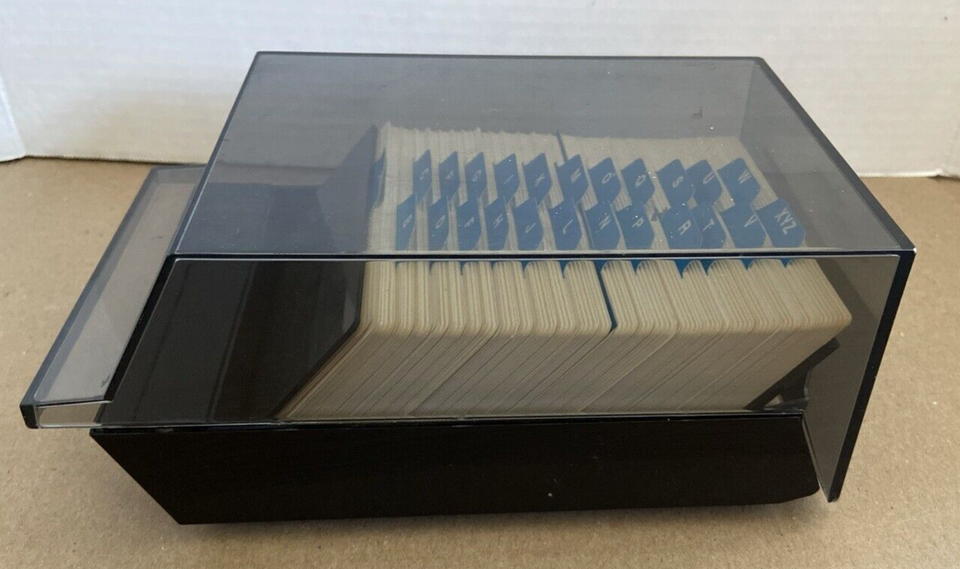 Rolodex VIP35C Covered Card Case Address Telephone Business Cards ...