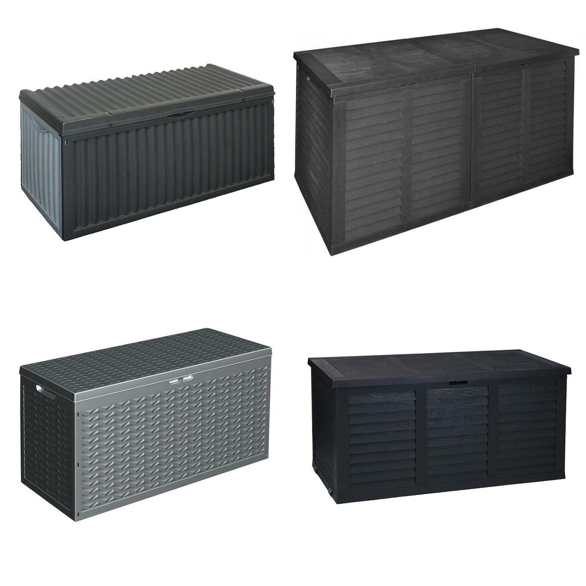 390L Plastic Storage Box, Expanded Storage VonHaus