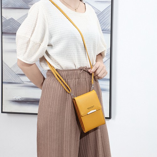 Ladies' Fashionable Mini Phone Wallet Vertical Crossbody Bag With Coin ...