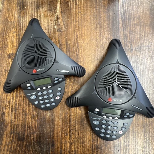Polycom SoundStation Conference Speaker Phone PAIR 2W 2201-67800-022 N ...