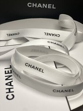 100 Authentic CHANEL Black White Lettering Ribbon for sale online | eBay