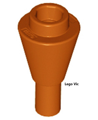 Lego 11610 x3 Cone 1x1 Dark Orange Harry Potter 76408 Creator Ideas MOC ...