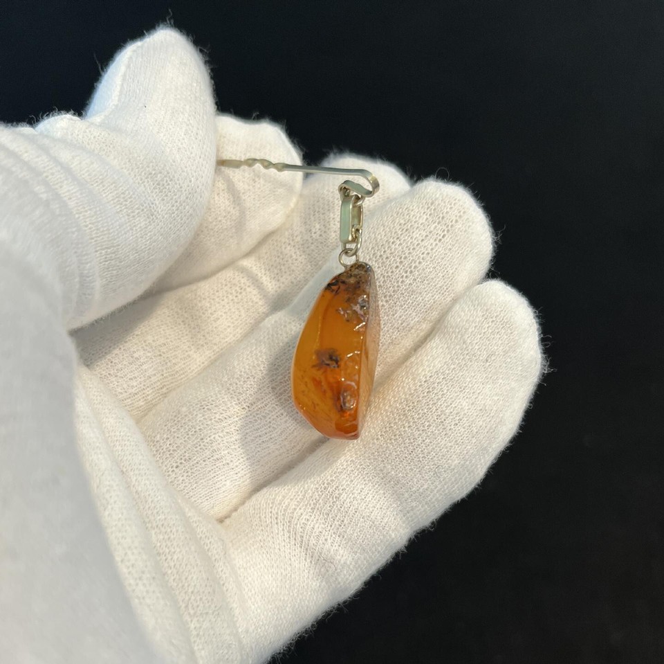 Art Nouveau Amber and Sterling Silver Stick Pin | eBay