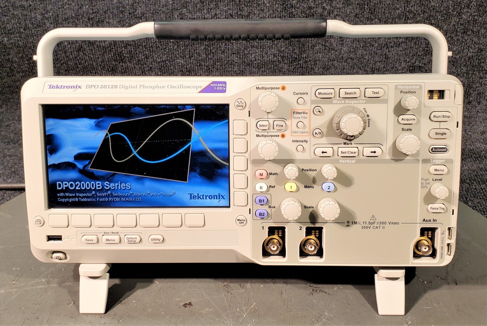 Tektronix DPO2012B Digital Phosphor Oscilloscope w/ 2 Probes, Software ...