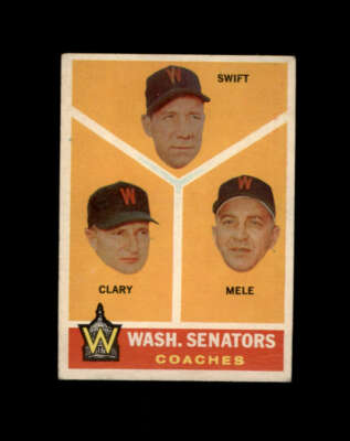 1960 Topps Baseball #470 Senators Coaches STARX 4 VG/EX (CS115164) | eBay
