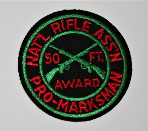 Vtg NRA National Rifle Association Pro-Marksman Target Award Patch New ...