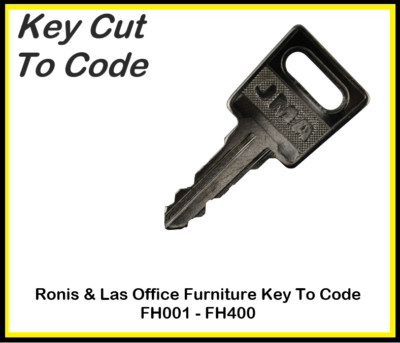 Ronis & Las Office Filing cabinet, Locker Desk Key Cut To Code FH001 ...