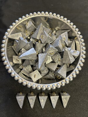 4 oz PYRAMID SINKERS, 91 COUNT, FREE SHIPPING, MADE IN USA! | eBay