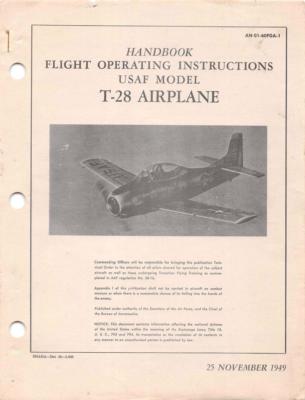 1949 NORTH AMERICAN AVIATION T28 TROJAN PILOT FLIGHT MANUAL AIRCRAFT ...