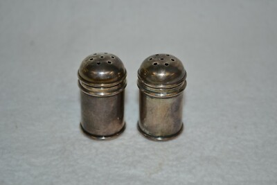 Mathews & Prior NY Sterling Silver Salt & Pepper Shaker Two Antiques ...