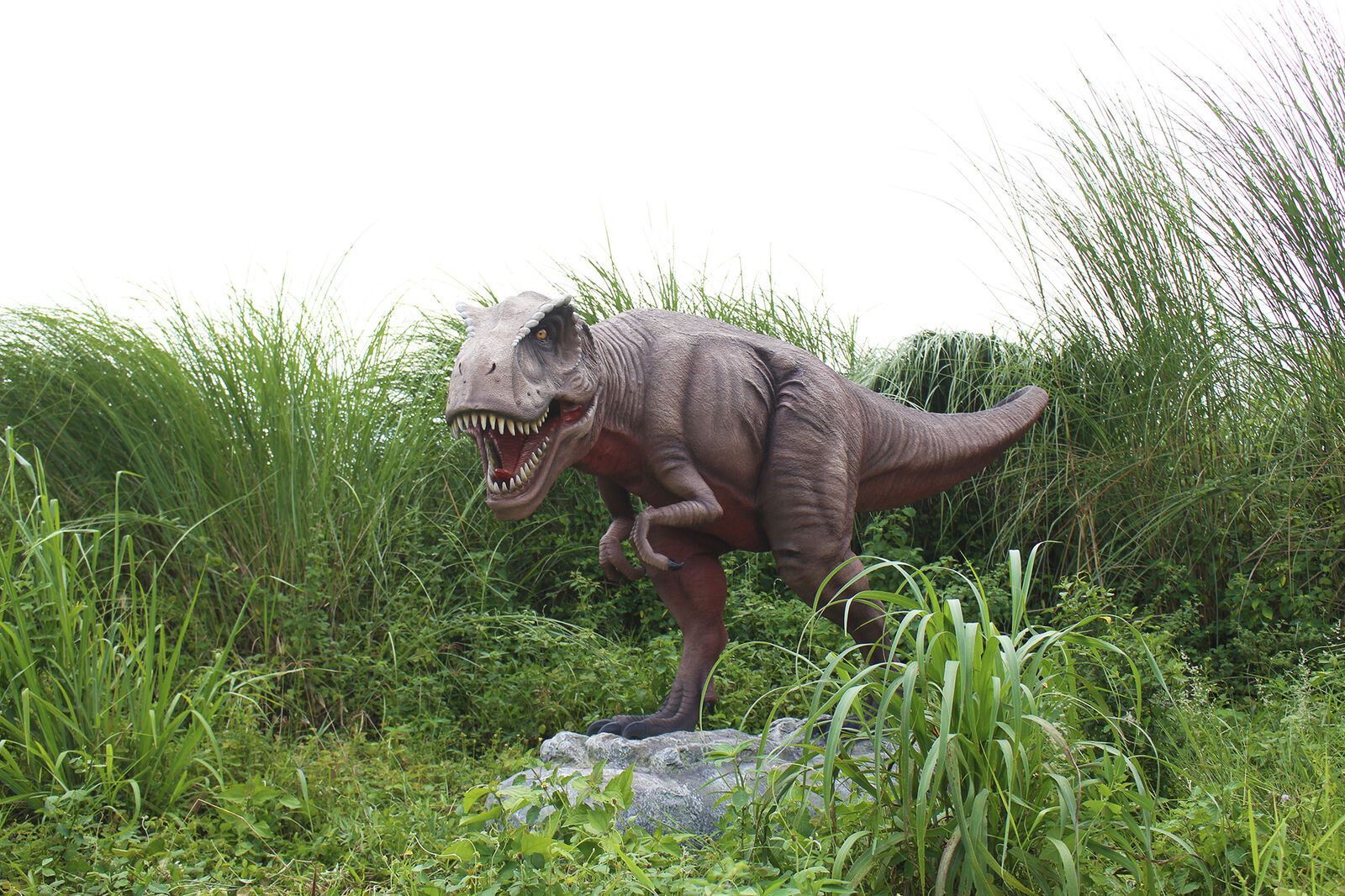 T-Rex Dinosaur Statue -Life Size10FT Long Jurassic Dino-Museum Quality ...