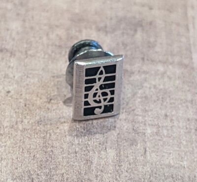 Vintage Treble Clef Musical Note Swank Tie Tack Pin | eBay