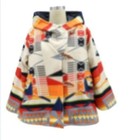 Handmade Women Wool/Fleece Coat Claw Button Hooded Jacket Poncho ...