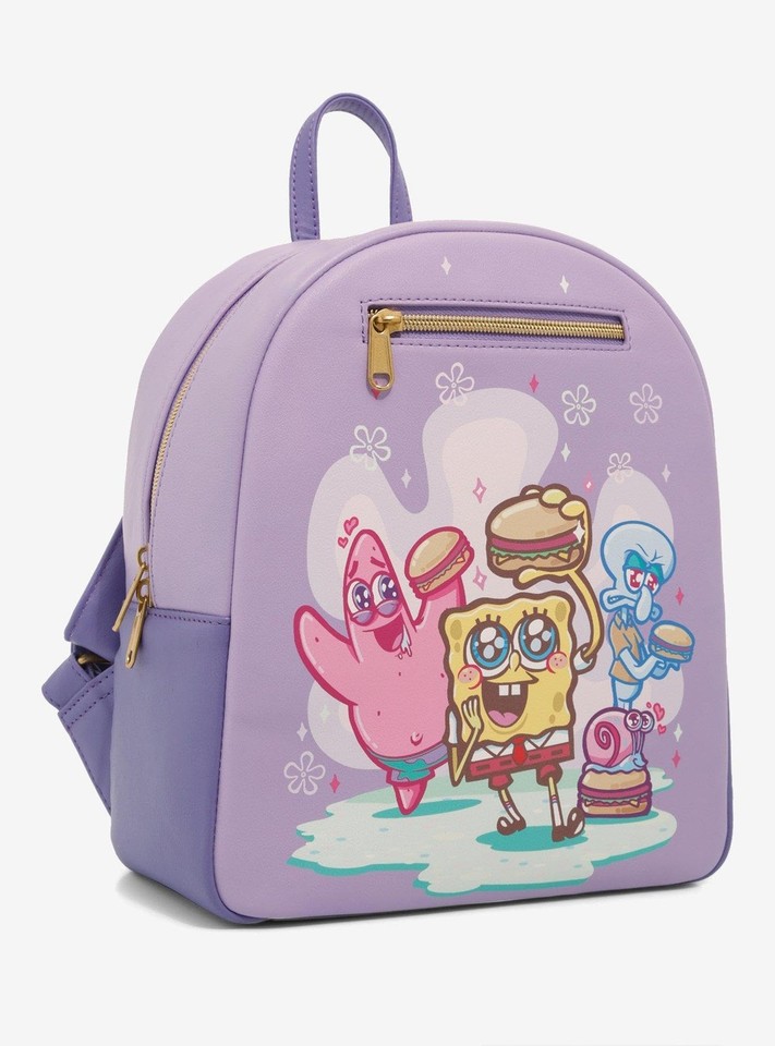 Loungefly SpongeBob SquarePants 25th Anniversary Lavender Mini Backpack ...