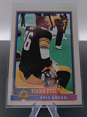 1991 Bowman ERIC GREEN Superstar Rookie 9 Pittsburgh Steelers RC | eBay