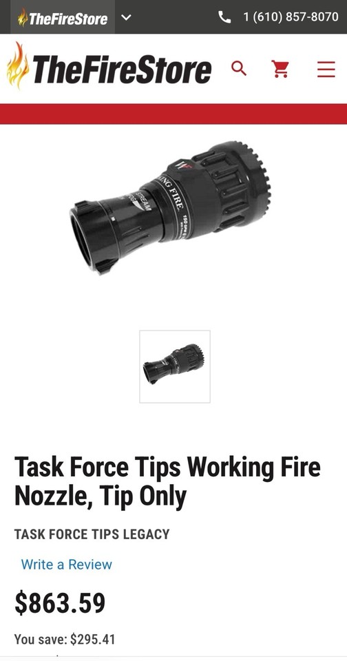 Task Force Tips COMPLETE Fire Hose Nozzles (2) | eBay