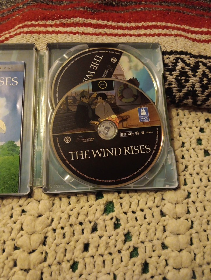 The Wind Rises 2013 Blu-ray DVD Steelbook Studio Ghibli Limited Edition ...