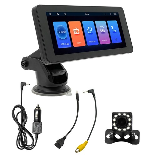 2X(Portable 6.86Inch Car Radio, Dash Mount CarPlay & Android Auto ...