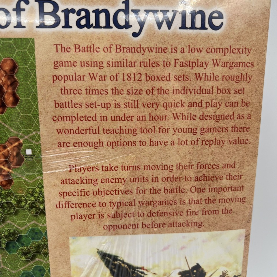 FastPlay Wargames Battle of Brandywine American Revolution Board Game ...