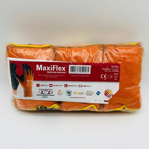 Maxiflex 34-8014 Cut Resistant Gloves XL Micro-Foam Nitrile Hi Viz ...