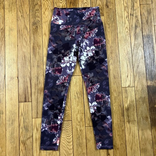 Balance Collection Floral Leggings Purple Bloom High Rise | eBay