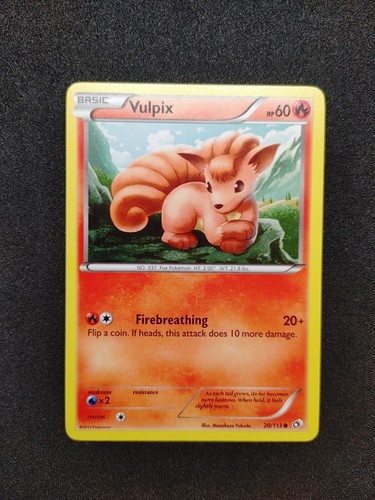 Pokémon TCG Vulpix Legendary Treasures 20/113 Regular Common LP | eBay