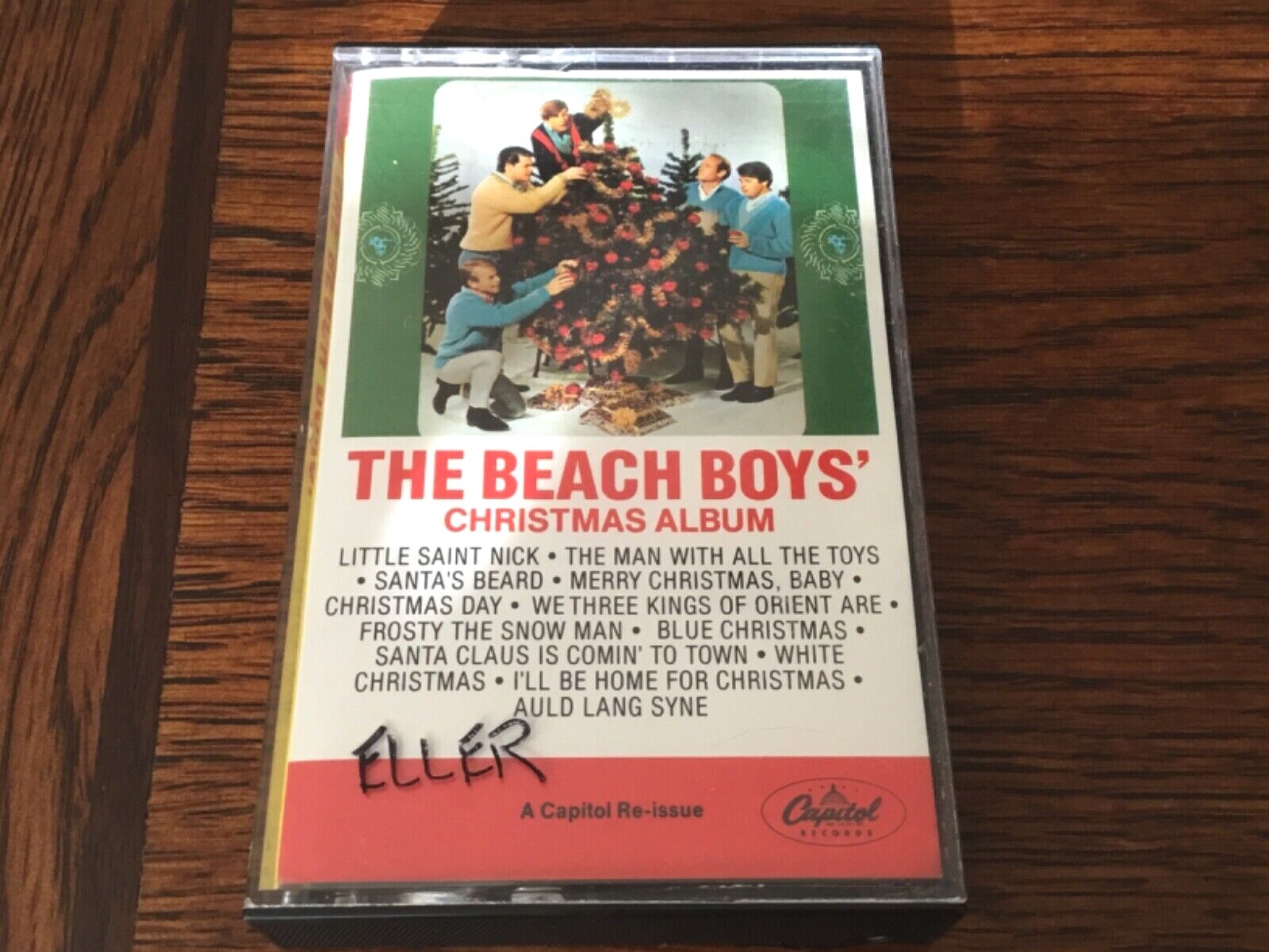 The Beach Boys Christmas Album Cassette Sound Warehouse Sticker Santa ...