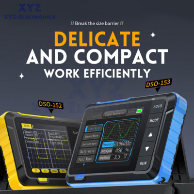 FNIRSI DSO152 DSO153 Handheld Mini Oscilloscope Portable Digital ...