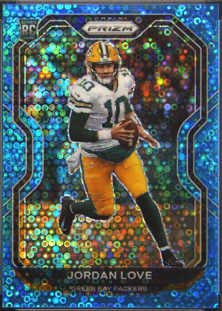 2020 Panini Prizm - Rookie Jordan Love #363 No Huddle Blue Prizm /79 ...