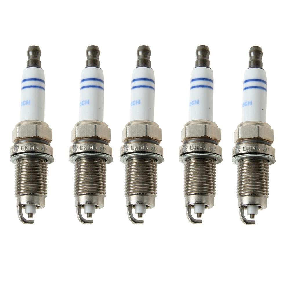 For Volkswagen Beetle Golf Spark Plug Set of 5 FR-7-HE-02 BOSCH OEM ...